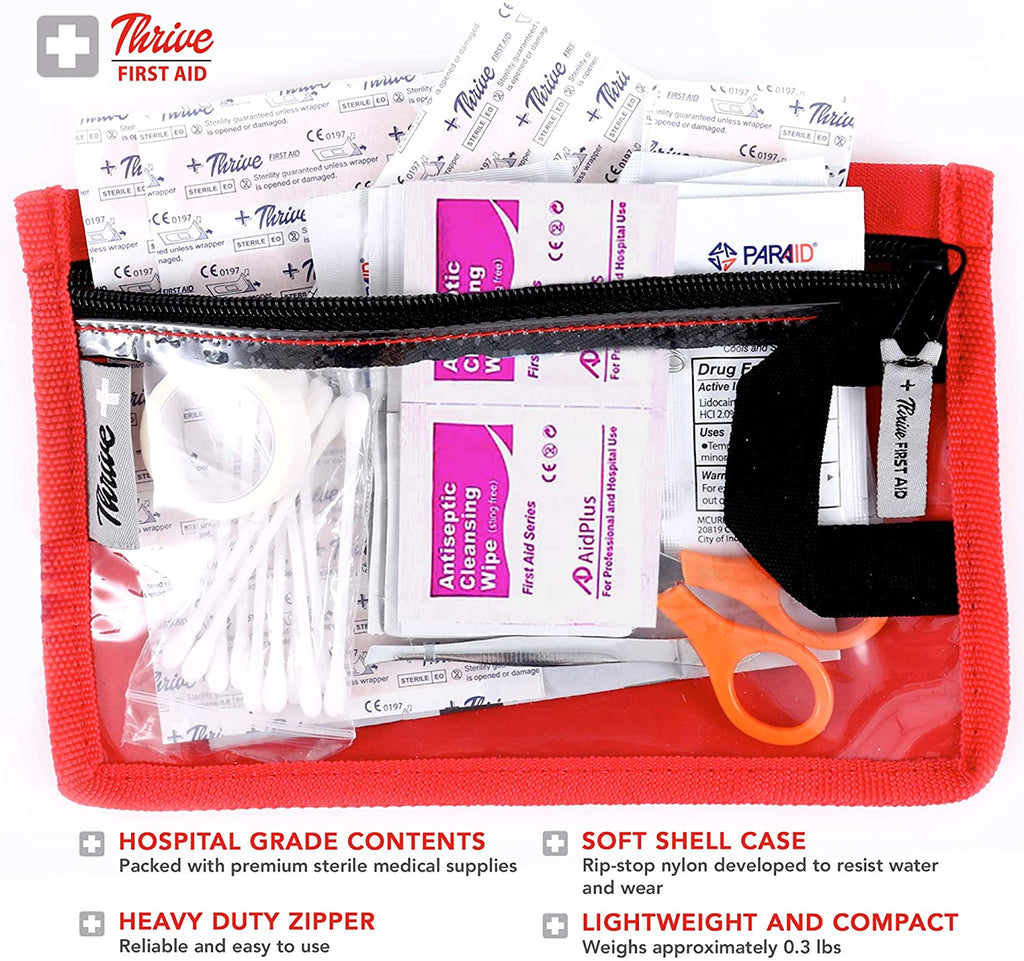First Aid Kit - 66 Piece - Clear Side – Thrive Brand Products